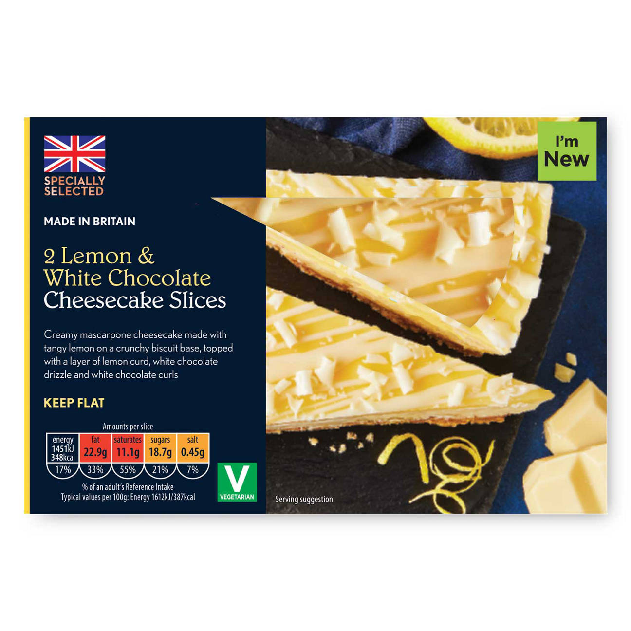 Lemon & White Chocolate Cheesecake Slices | ALDI UK